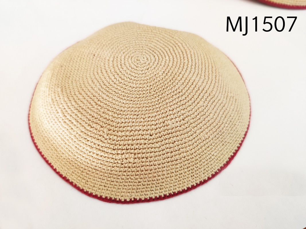 Handmade Kippah knitted hat Jewish articles – Grandado