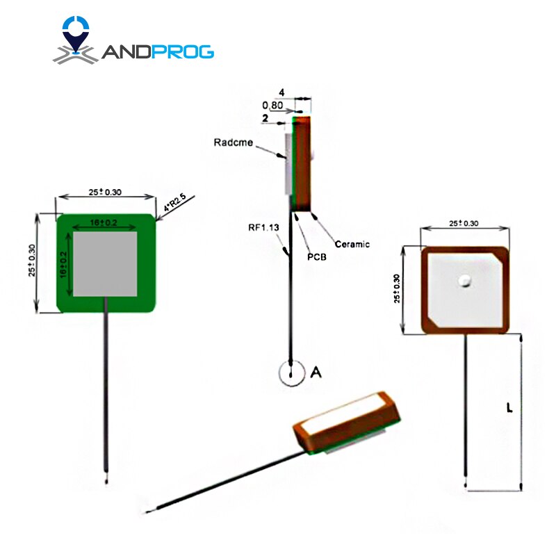 28dBi interne Patch aktive GPS GLONASS Dual antenn... – Grandado