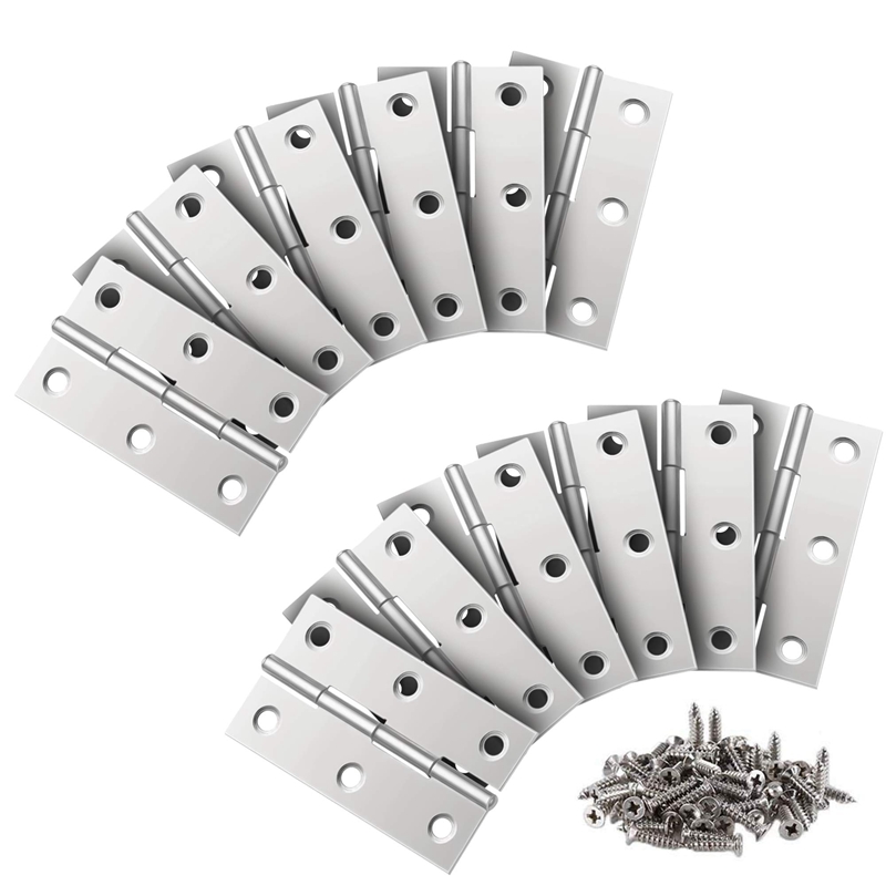 24 PCS 66mm Timber Door Hinges Stainless Steel Hin... – Vicedeal