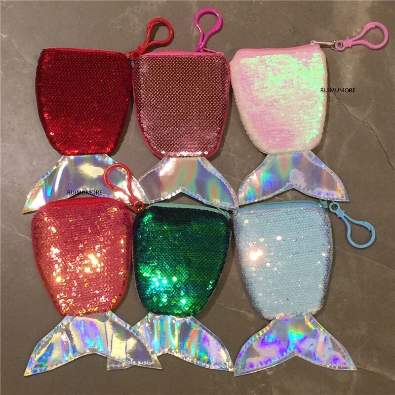 1x color random, Girl's Plush Purse , fish key hoo... – Vicedeal