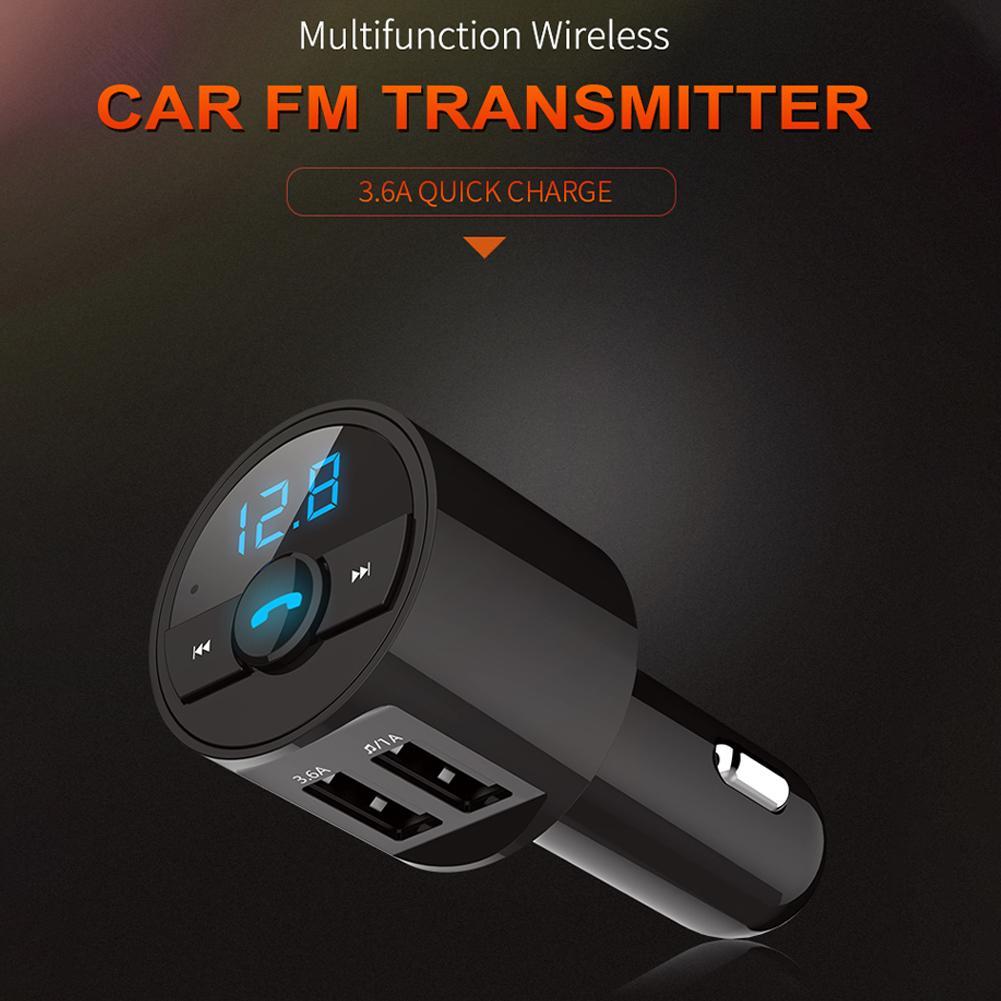 3.6A Quick USB Charger Bluetooth Car Kit FM Transm... – Grandado