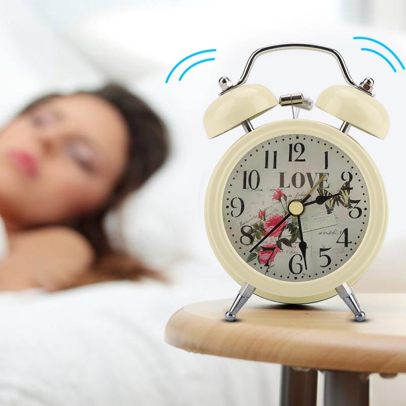 Mini Metal Digital Alarm Clock Mute with Lights Tw... – Vicedeal