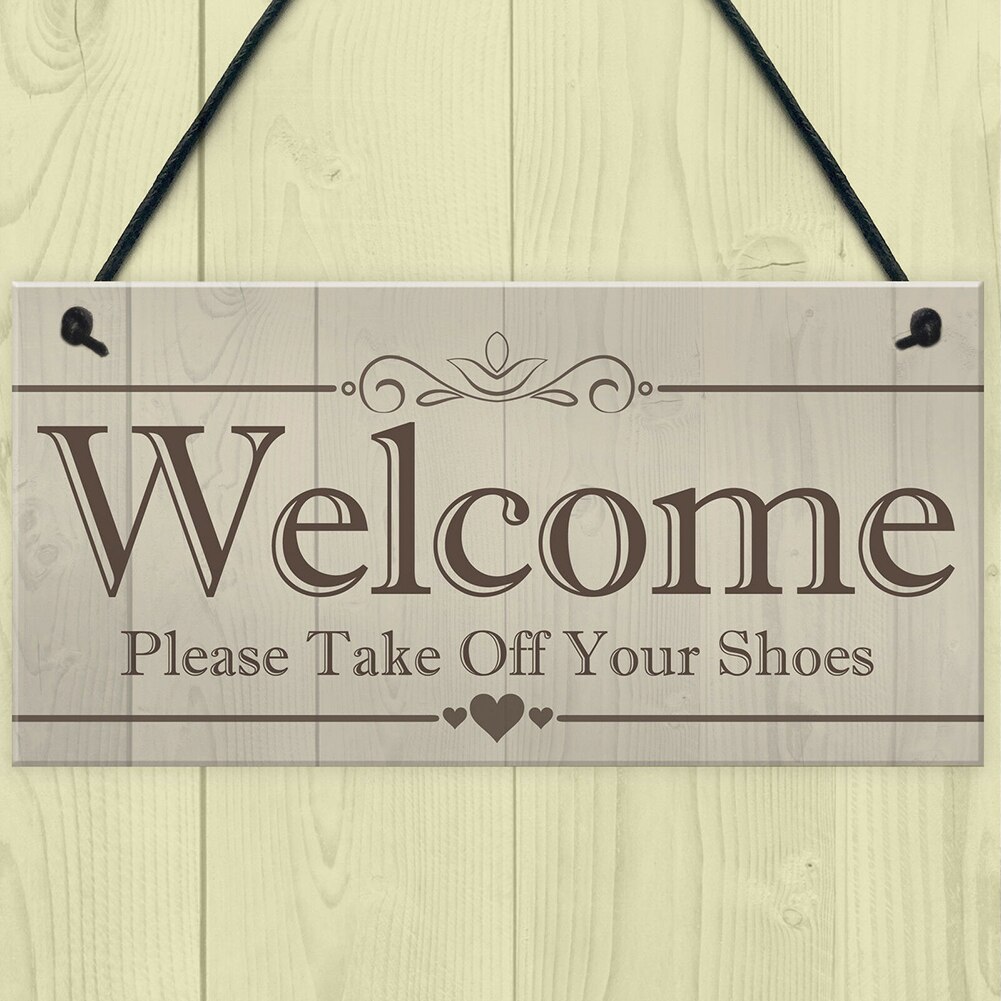 Sign Wall Porch Pendant Tag Hanging Plaque Wooden ... – Vicedeal