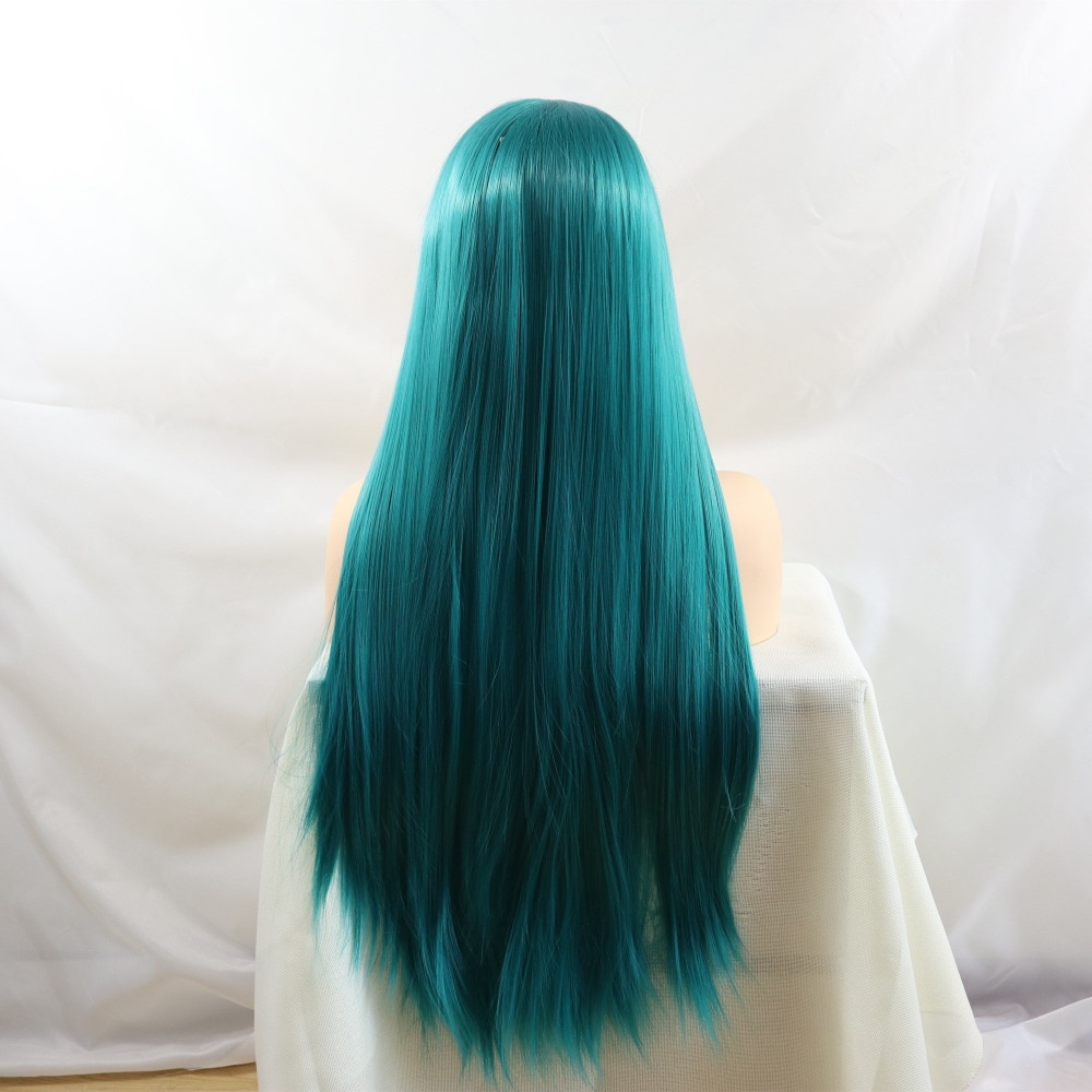 Marquesha Synthetic Lace Front Blue Wig Realistic ... – Vicedeal