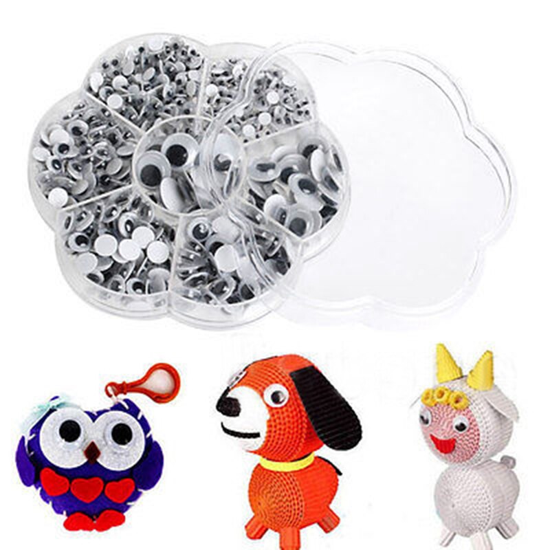 700pcs Plastic Black Doll Puppet Eyes Animal Craft... – Grandado