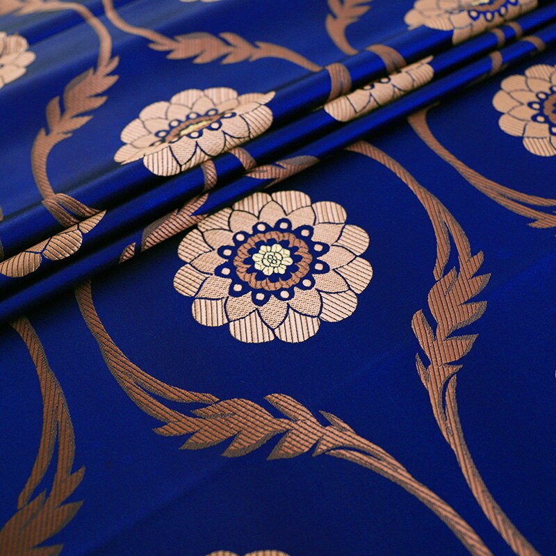 Satijn Patroon Brocade Jacquard Stoffen Naaien Che... – Vicedeal