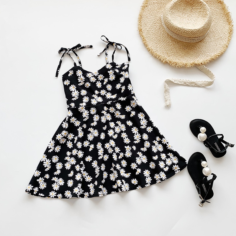 Summer Girls Daisy Dress Kids Backless Dresses Gir... – Grandado