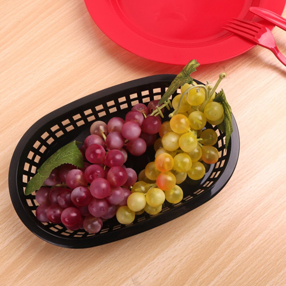 12Pcs Plastic Storage Basket Hamburger French Frie... – Grandado