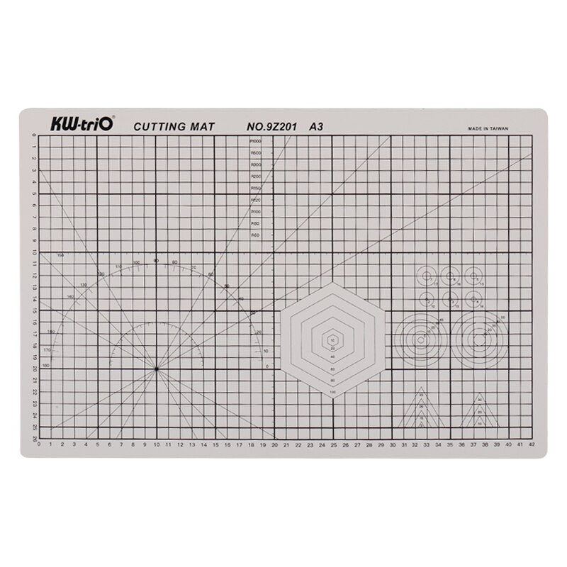 PVC A3 Cutting Mat Office Double-Sided Patchwork Cut Pad Self Healing ...