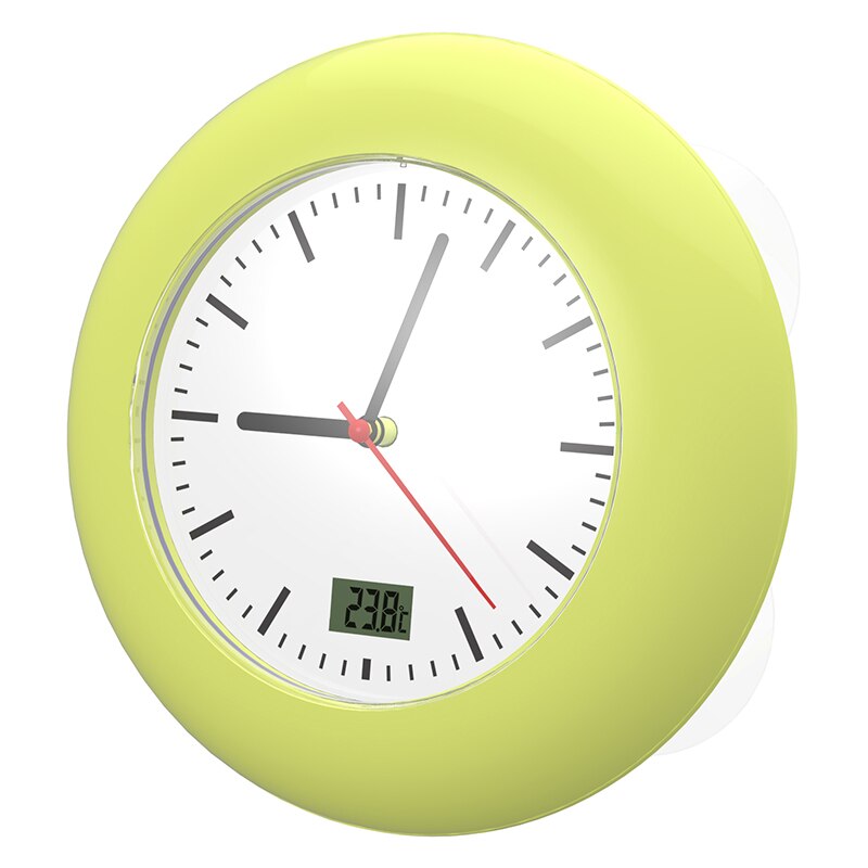 Baldr Waterproof Wall Clock Bathroom Suction Cups ... – Grandado