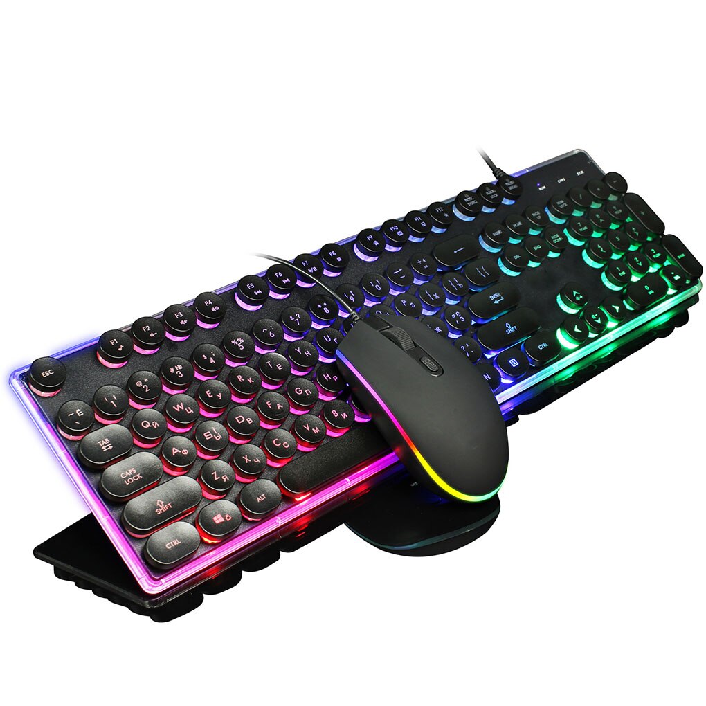 V300 Russian Gaming Keyboard 1600 Dpi Silent Mouse... – Grandado