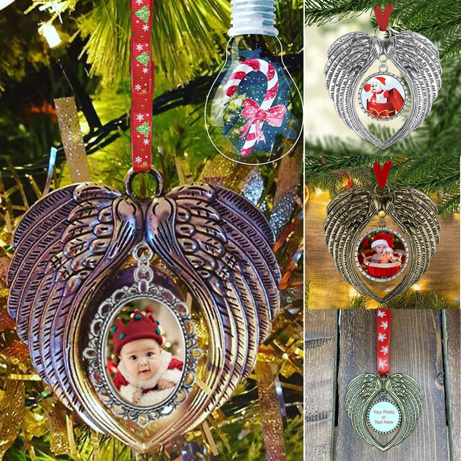 Angel Assistant Heart-Shaped Tag Christmas Tree Ta... – Grandado