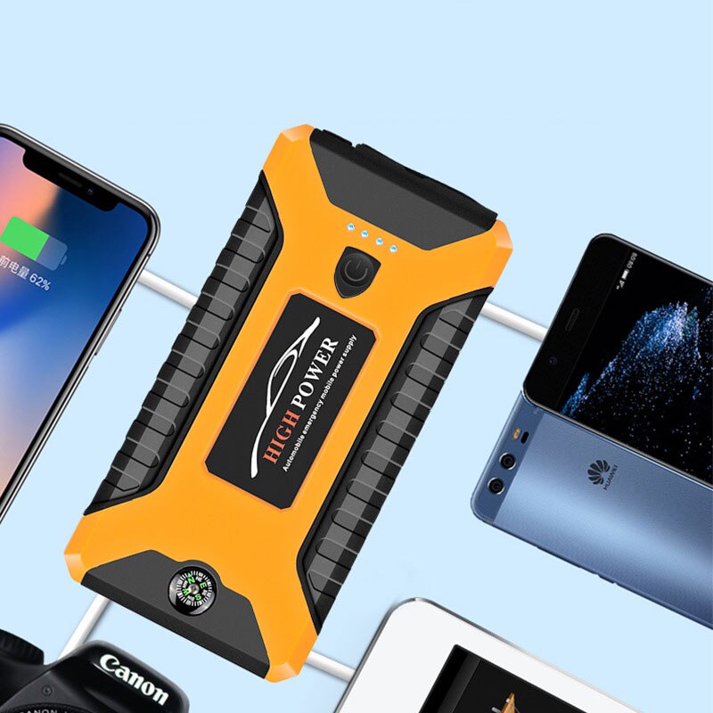 Jump Starter 12V 4USB 600A Portable Car Battery Bo... – Grandado