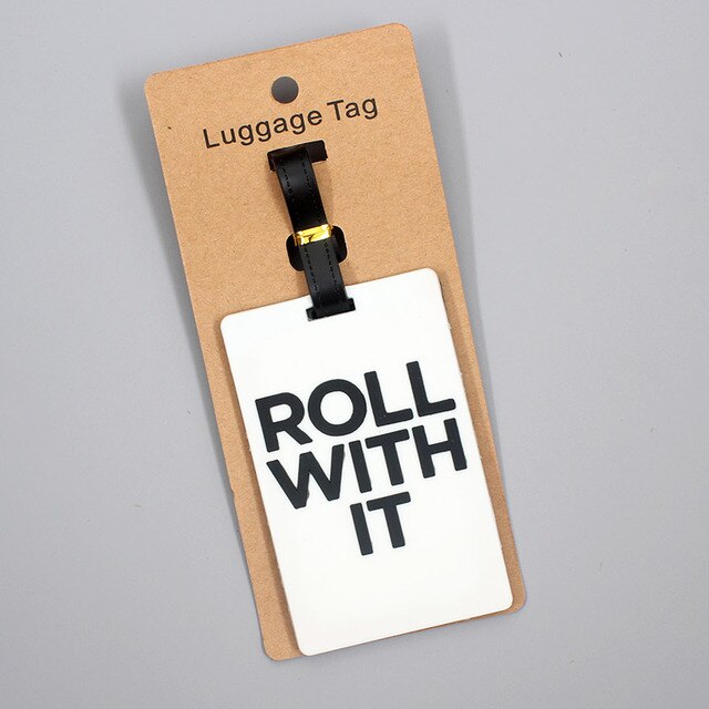 Travel Accessories Novelty Letters Luggage Tag Tra... – Grandado