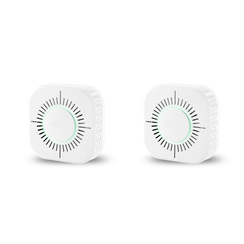 2 stuks draadloze rookmelders, 43hz brandalarmsens... – Vicedeal
