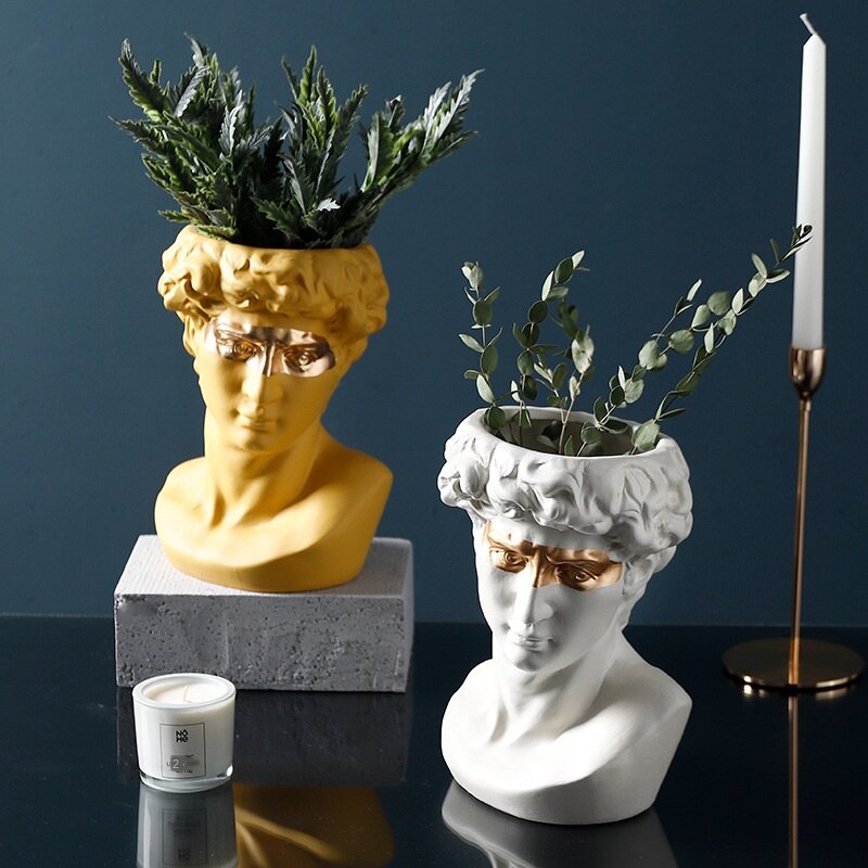 Retro Arts David Art Sculpture David Vase Abstract... – Grandado