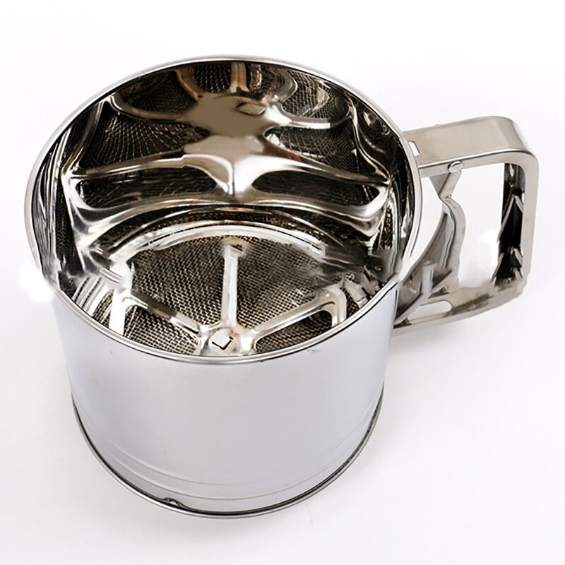 Edelstahl Silber Sieb Tasse Pulver Mehl Backen Wer... – Grandado