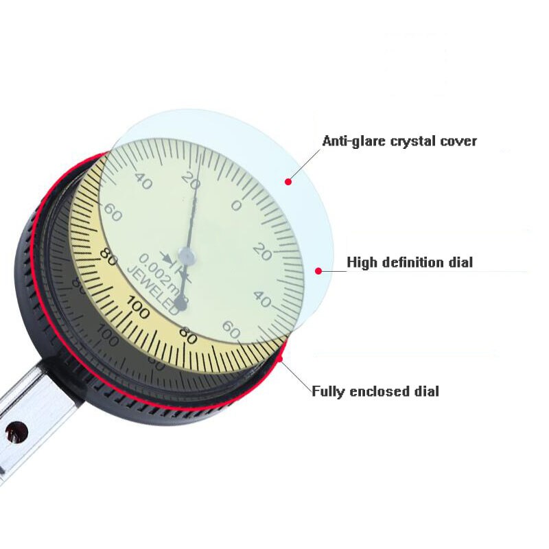 Lever Dial Indicator Dial Gauge 0.8/0.2mm Fully En... – Grandado