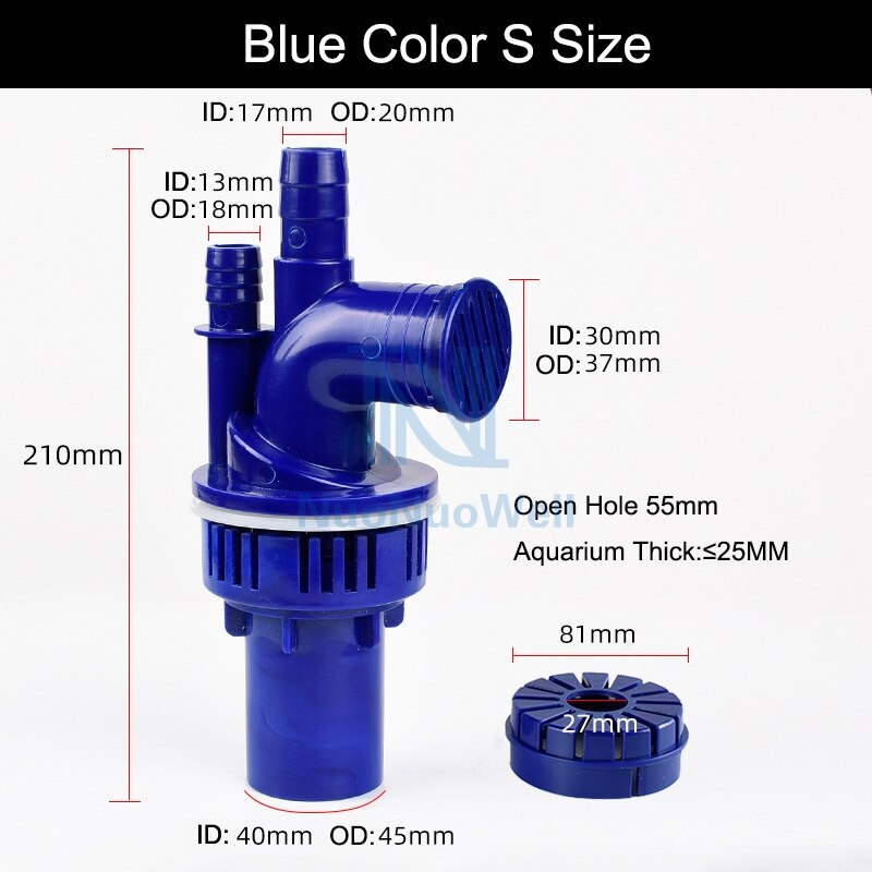 NuoNuoWell Triple Overflow Pipe Fittings Aquarium ... – Vicedeal