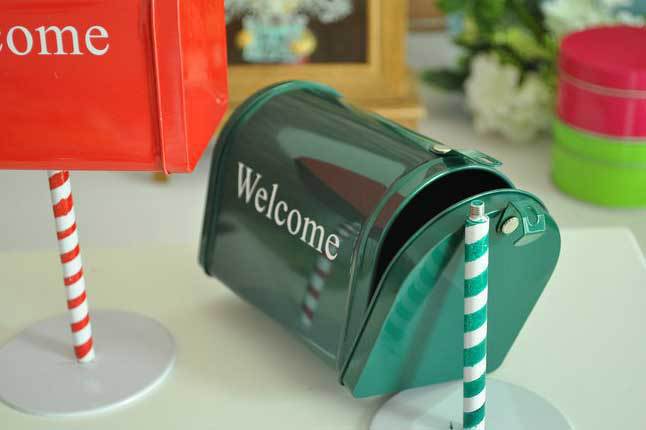 Zakka fotorekvisitter /boligindretning postkasse med stativ /opbevaring ...