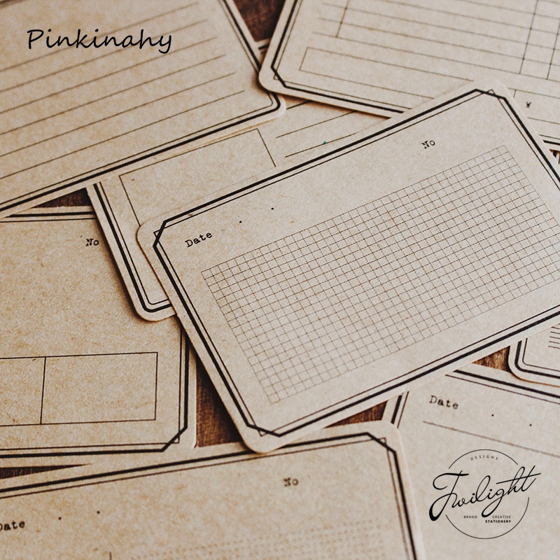 Vintage Message Box Label Kraft paper Retro Writab... – Grandado