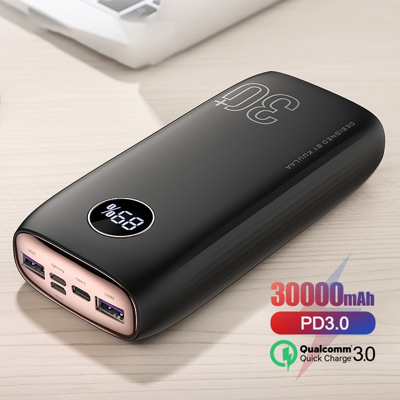 Power Bank 30000 Mah Usb Type C Pd Snelle Opladen ... – Grandado