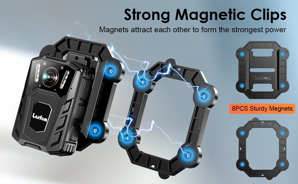 BOBLOV Body Camera Magnetic Suction Back Clip, Por... – Grandado