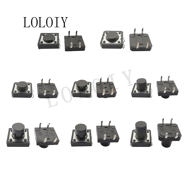 20 STUKS 12x12mm Panel PCB Momentary Tactile Tact ... – Vicedeal