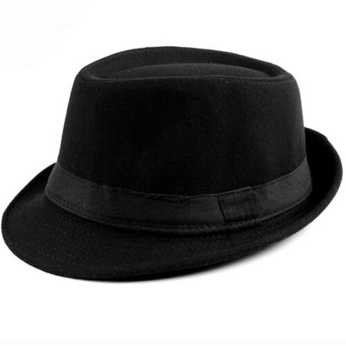HT1519 Spring Autumn Men Women Fedoras Solid Wool ... – Vicedeal