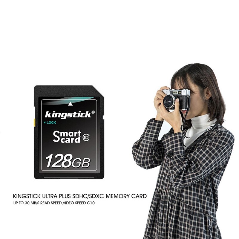 Kingstick 128GB Memory Card SD Card Class 10 Flash... – Vicedeal
