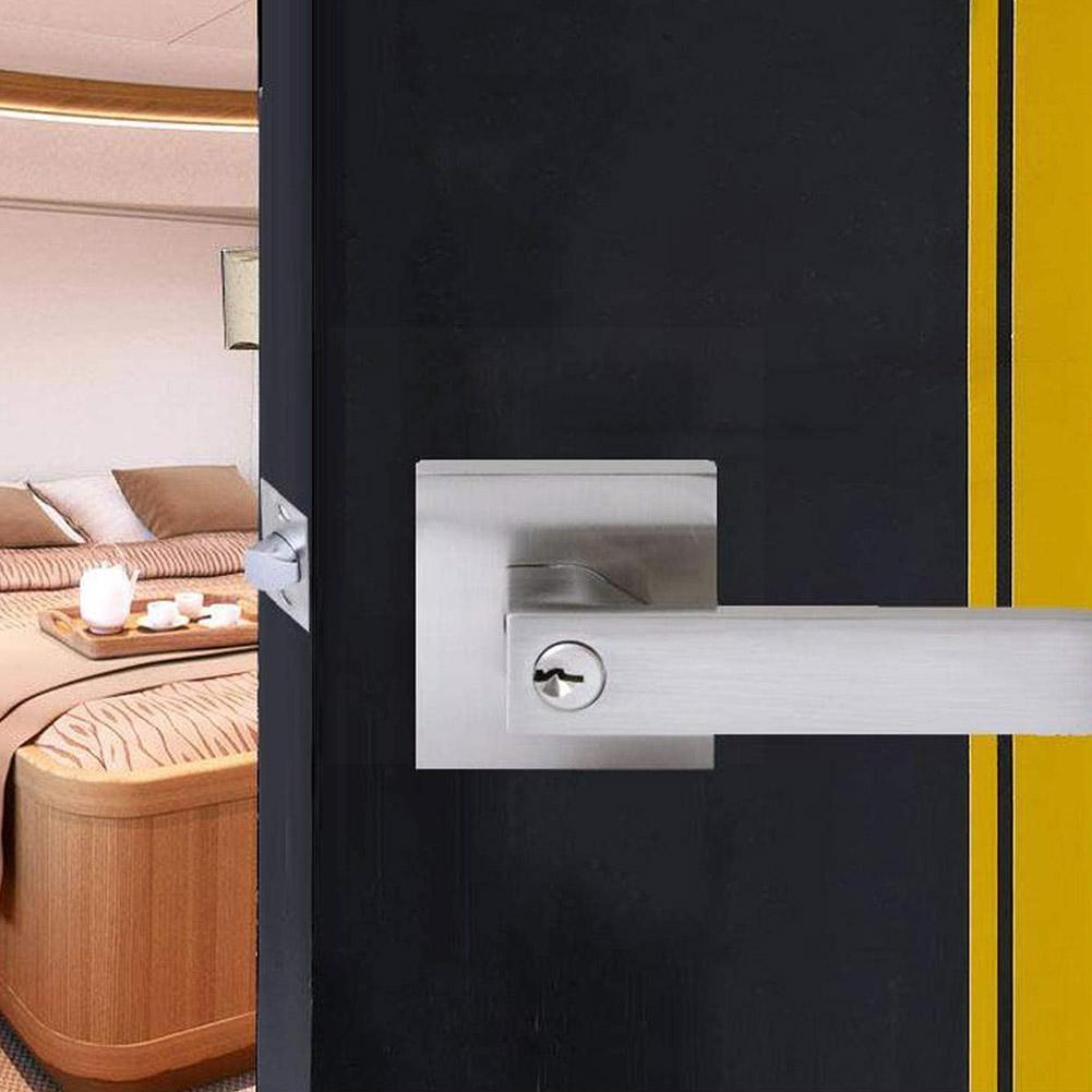 Door Square Handle Lock For Interior Doors With Lo... – Grandado