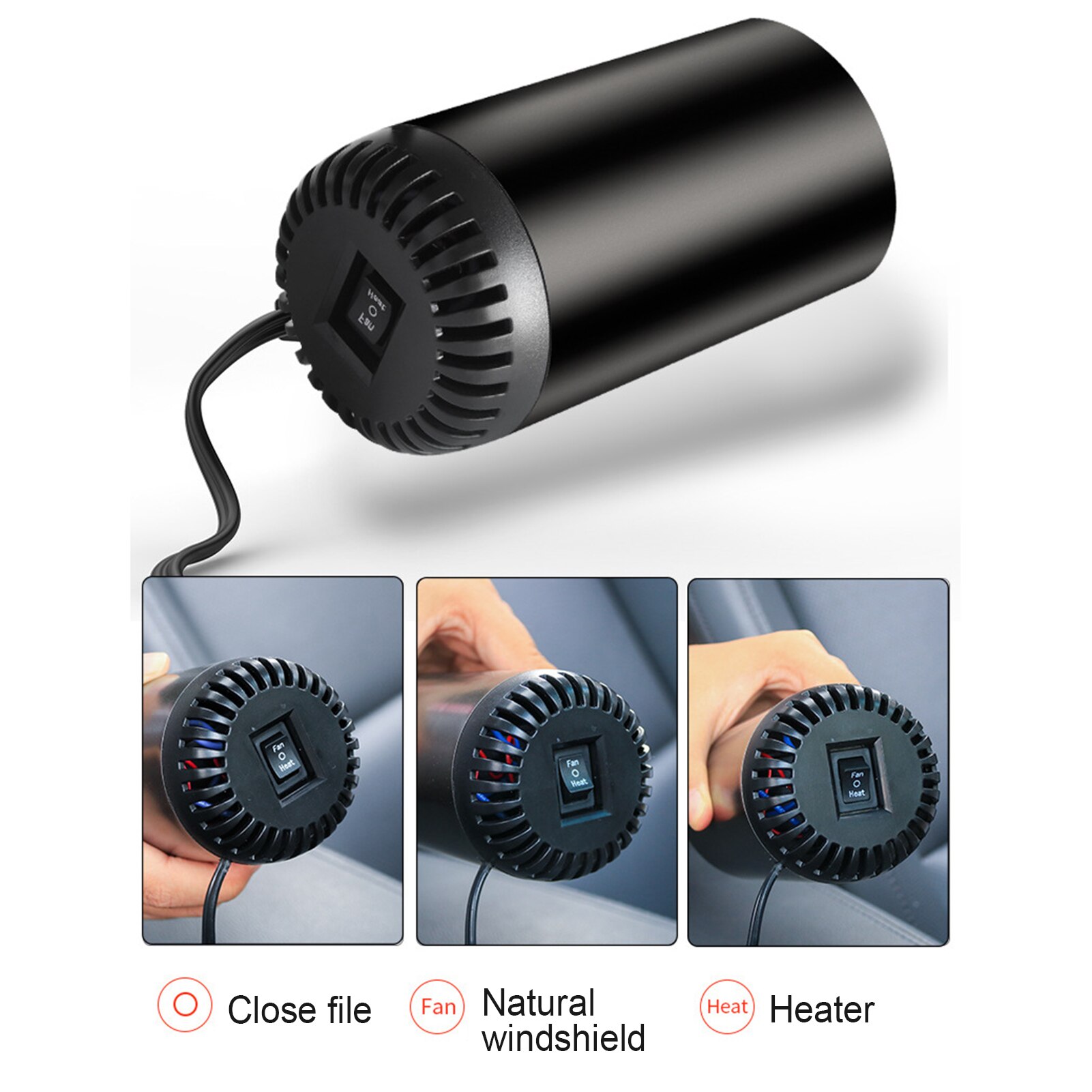 Car Interior Low Noise Cup Shape Heater 150W 12V P... – Grandado