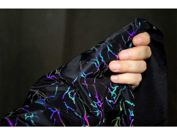 Lightning Pattern Light Reflecting Fabric Iridesce... – Grandado