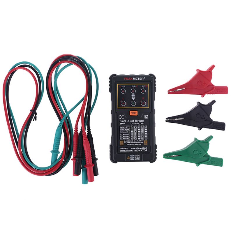 MS5900 120V-400VAC Three Phase Rotation Indicator ... – Grandado