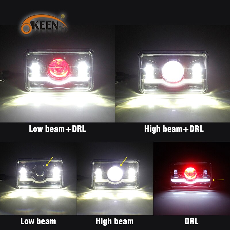 OKEEN 5 Inch 60W LED Headlight With DRL For Jeep W... – Grandado