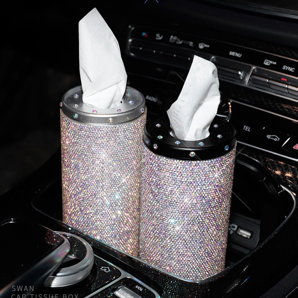 Bling Bling Wit Cystal Ronde Container Tissue Box ... – Grandado