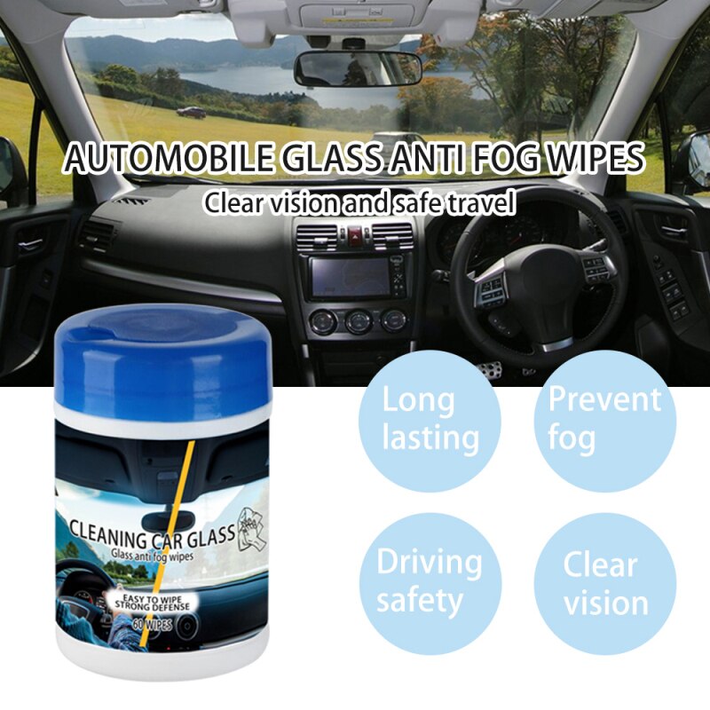 60 PCS Per Pack Automotive Car Glass Cleaning Wipe... – Grandado
