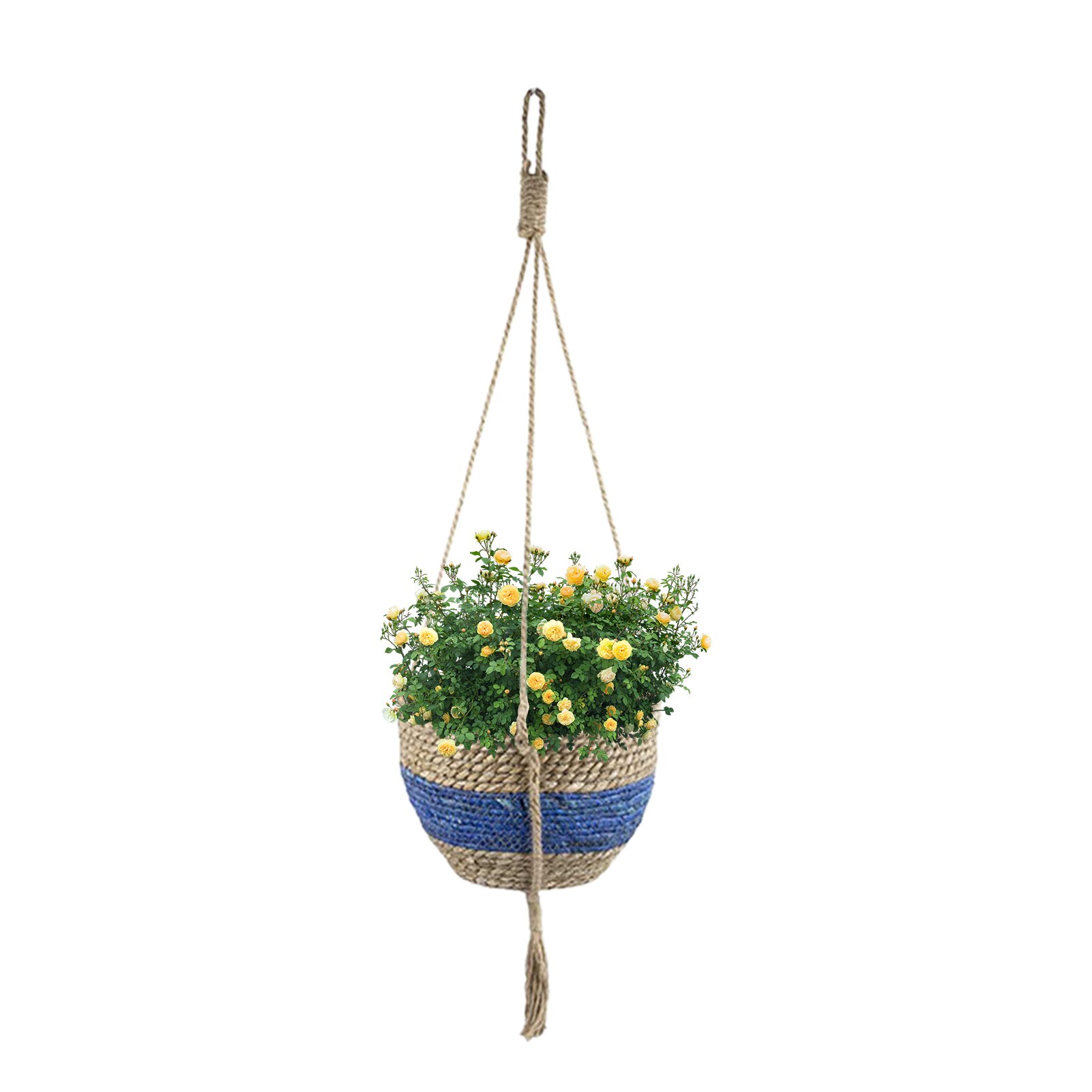 Natural Seaweed Woven Hanging Basket Art Wall Hang... – Grandado