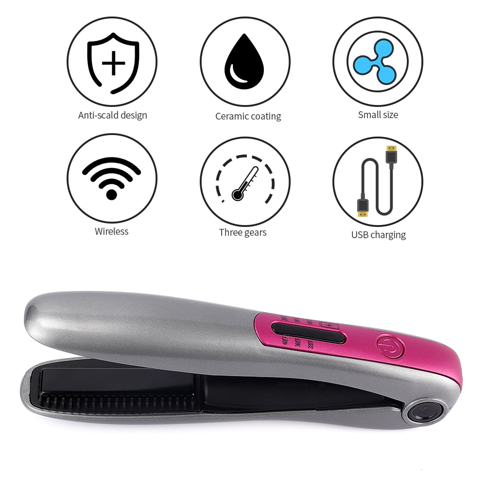 2 in 1 Mini Hair Straightening Curling Iron Hair C... – Vicedeal