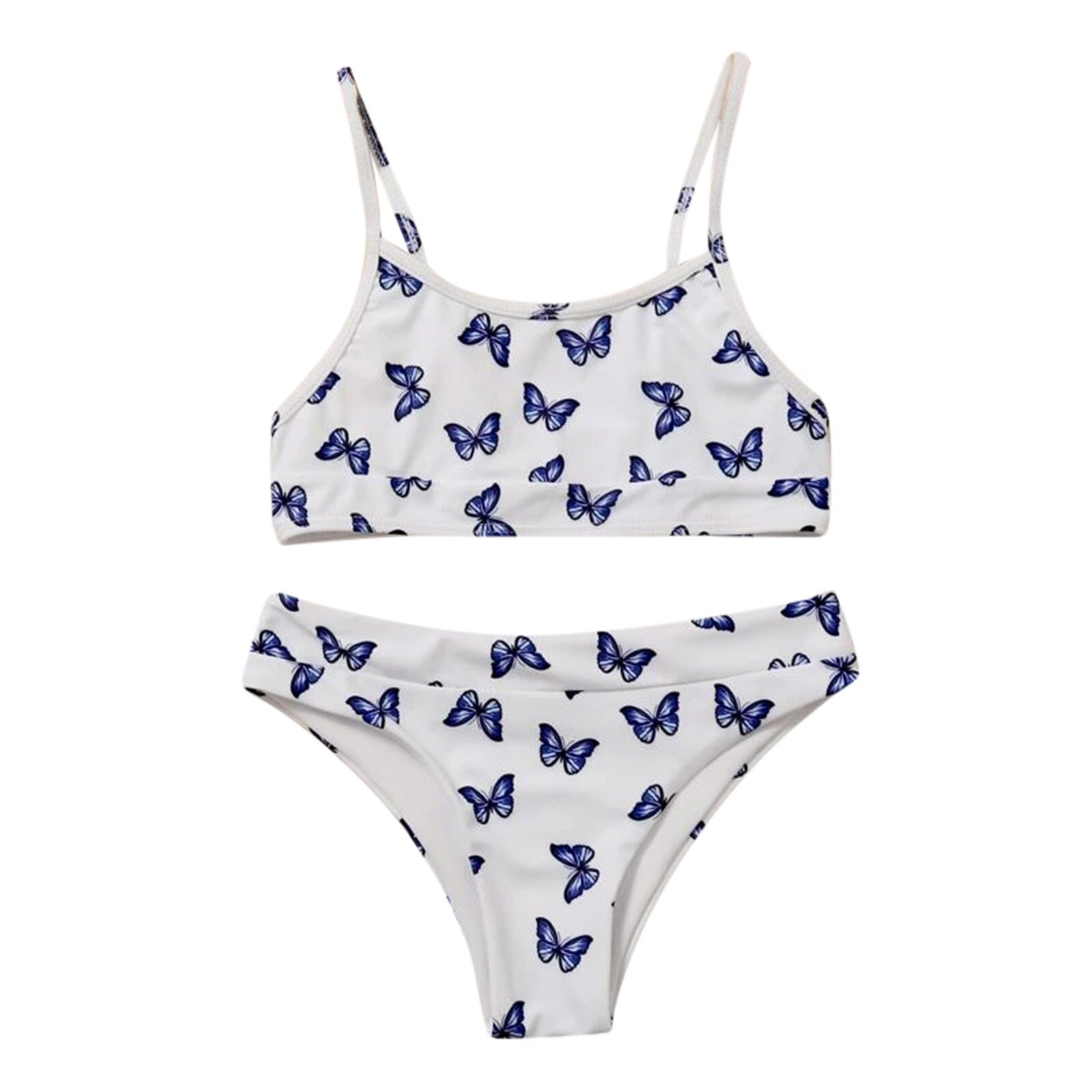 Girl Butterfly Print Bikini Set Children Swimsuit ... – Grandado