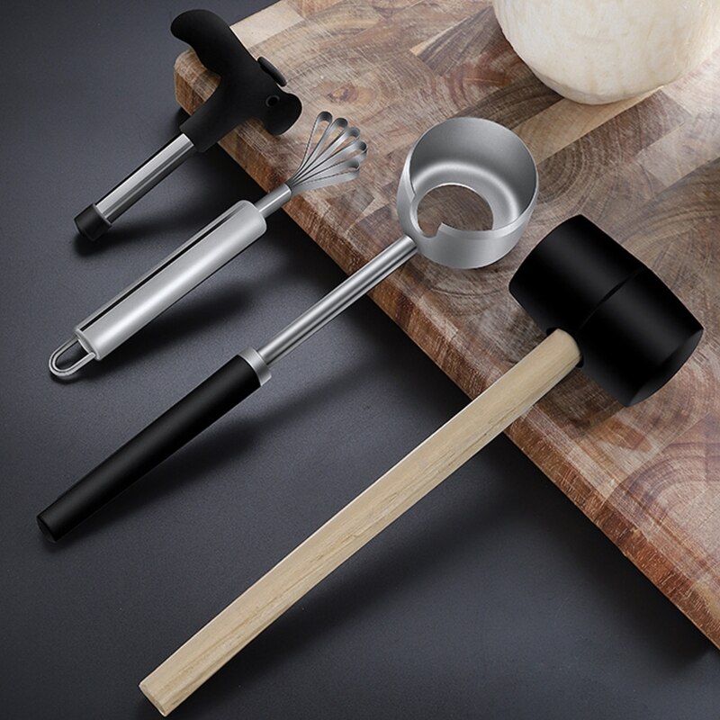 Kokosnoot Opener Tool Set Ontworpen Voor Kokosnote... – Vicedeal