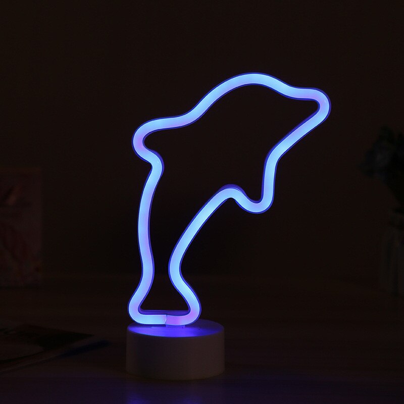 Rainbow LED Neon Light Neon Sign Colorful Table La... – Vicedeal