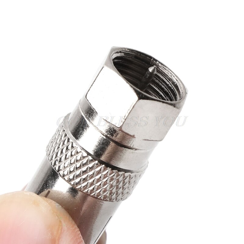 2Pcs F Type Male Plug Connector Socket to RF Coax ... – Grandado