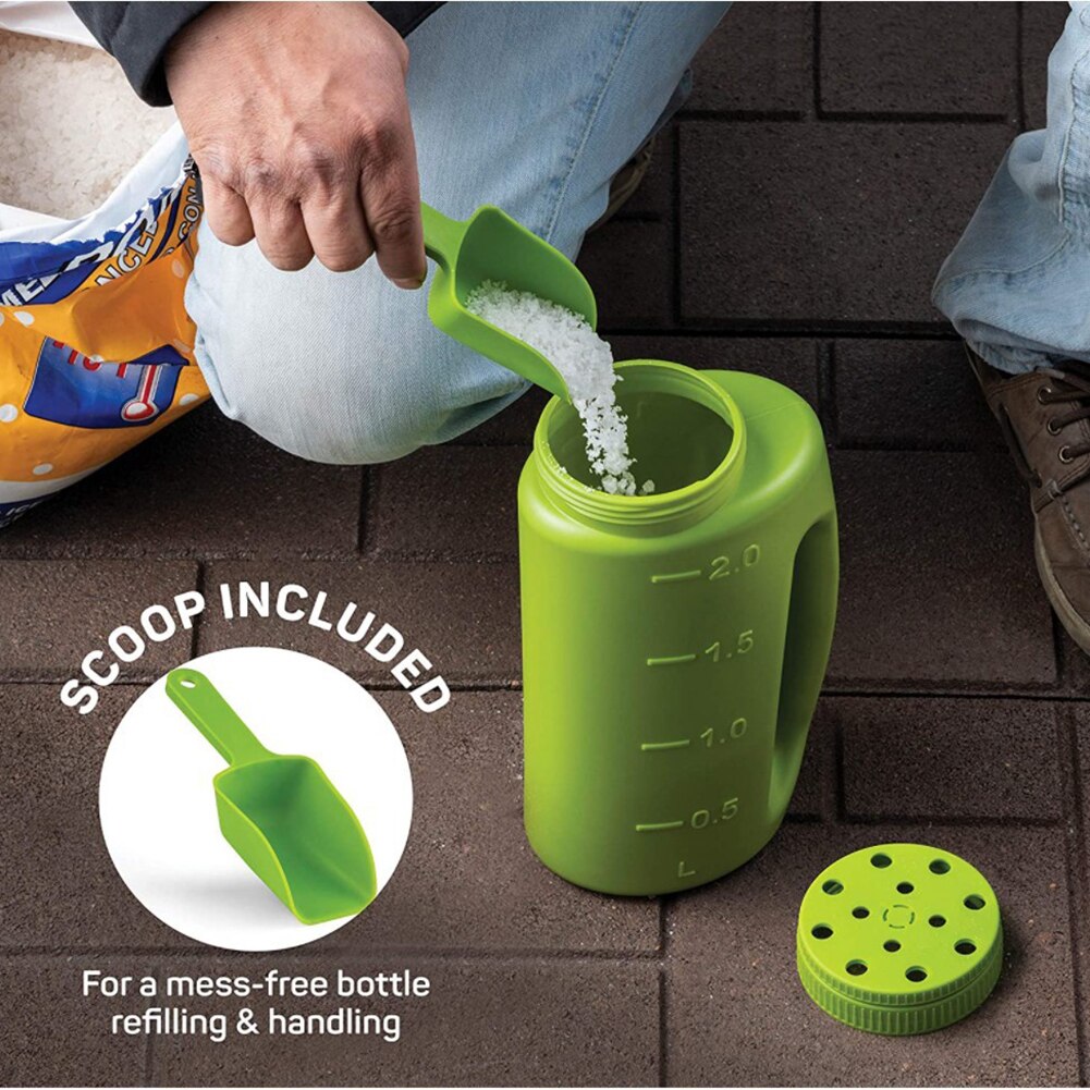 2L Handheld Spreader Adjustable Hole Size Lawn Fer... – Grandado