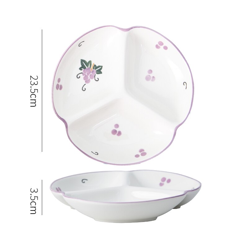 （9 Inch Ceramic Tray Snack Fruit Salad Candy Dish ... – Vicedeal