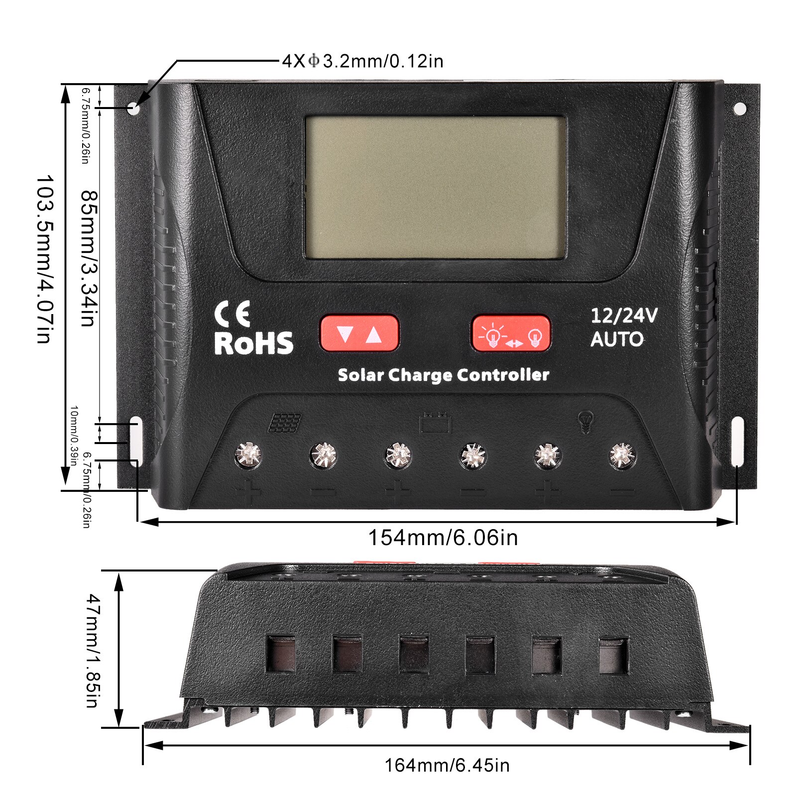 Mppt Pwm Solar Laadregelaar 12V 24V Zonnepaneel Ba... – Vicedeal