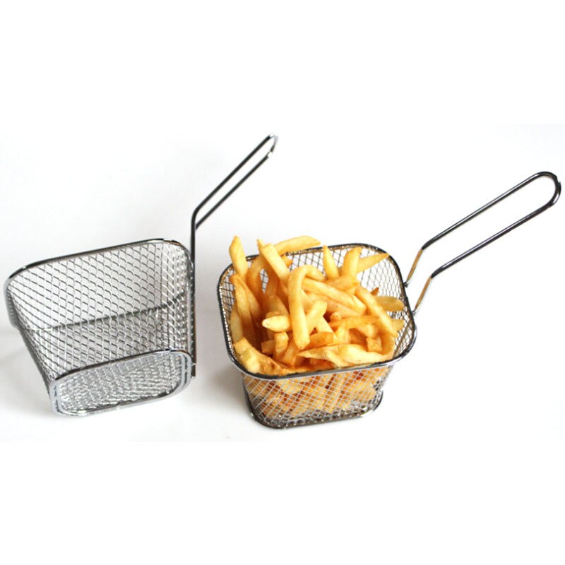 Roestvrij Frieten Mand Voedsel Presentatie Koken G... – Grandado