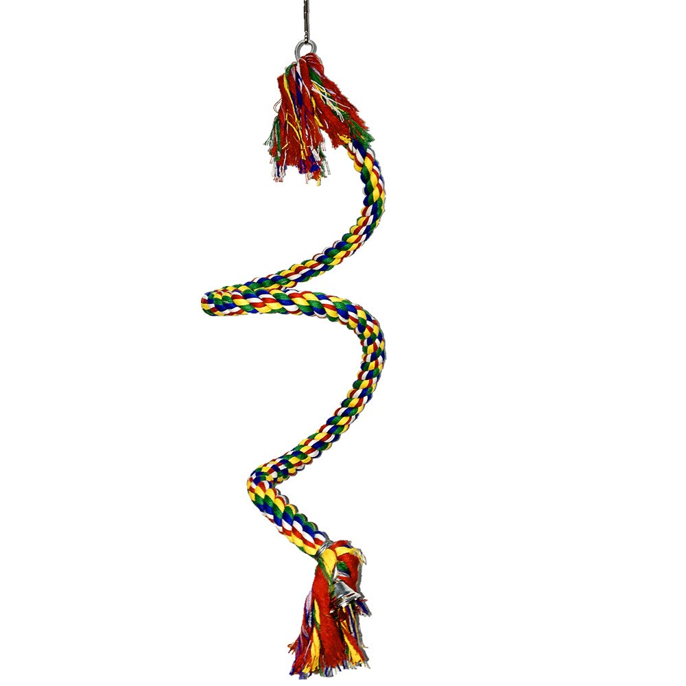 Bird Toys Hanging Rope Perch Parrot Rotary Type Fo... – Vicedeal
