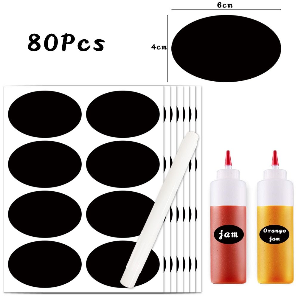 Black Waterproof Blackboard Sticker Ellipse Chalkb... – Vicedeal