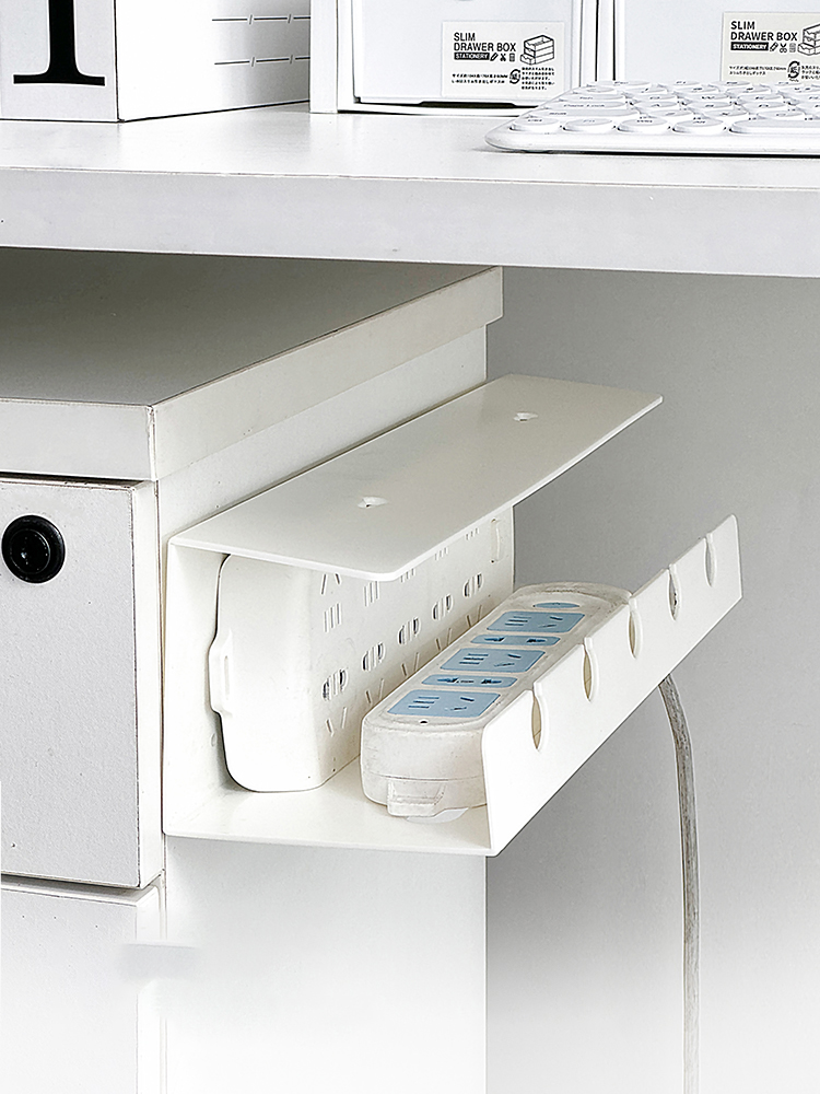 Under-Desk Power Strip Storage Box Fixed Cable Org... – Grandado